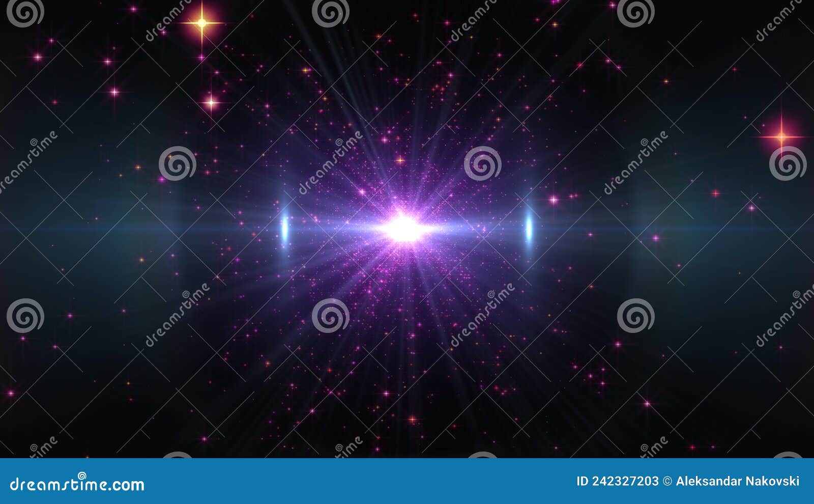 Star Explosion in Space, Star Ray Stock Illustration - Illustration of ...