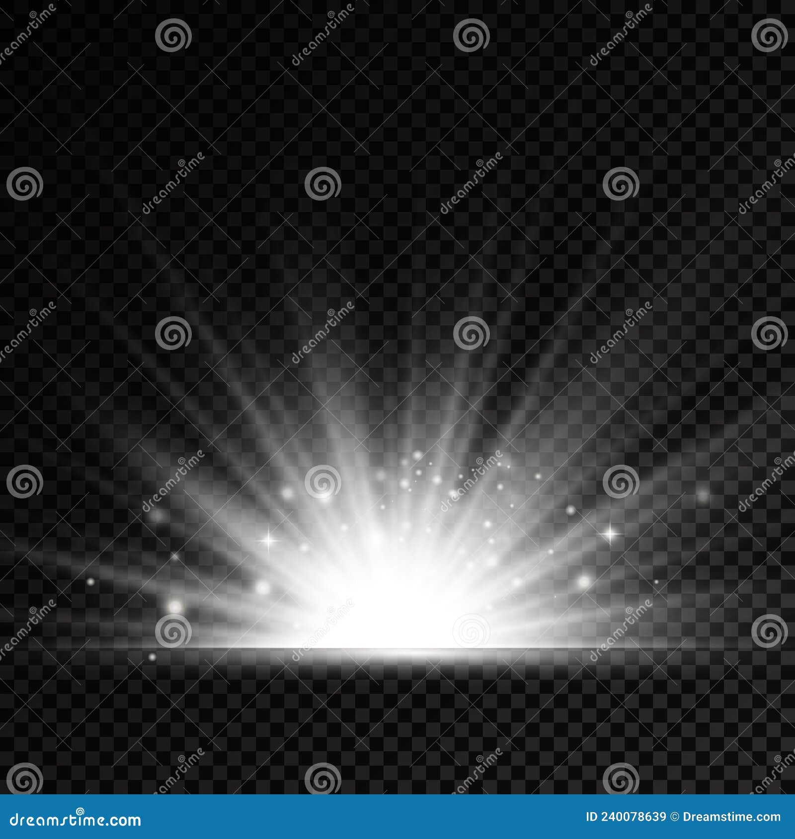 Star Explosion, White Glow Lights Sun Rays. Stock Vector - Illustration ...