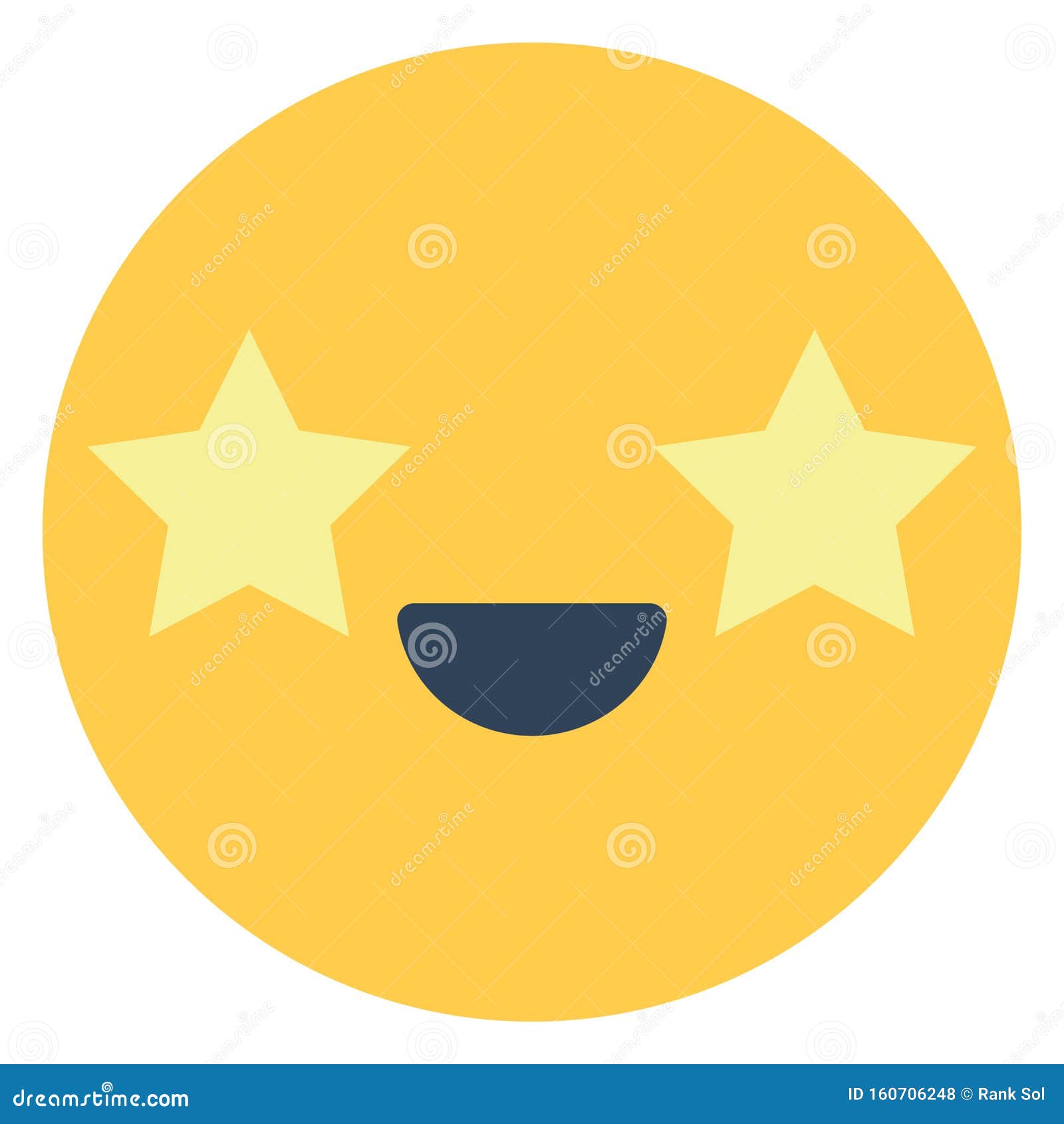 Star Face Smiley, Cool Smiley, Vector Icon Fully Editable Stock Vector ...
