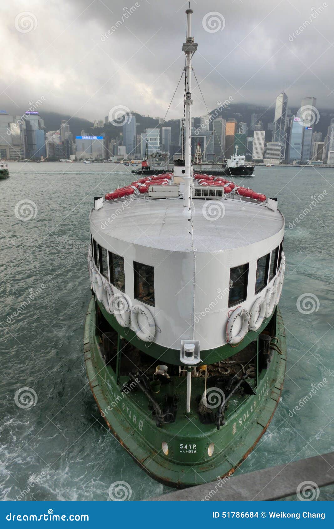 Star Ferry Hong Kong editorial stock image. Image of front - 51786684