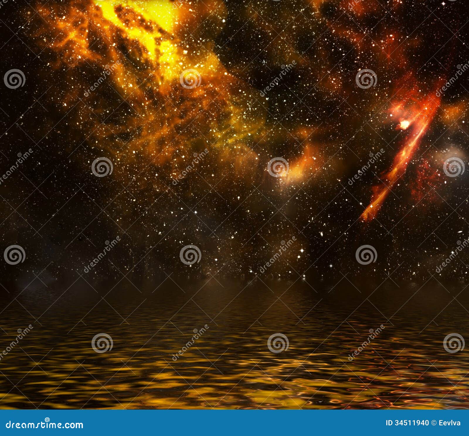 Star field with nebula. stock illustration. Illustration of astronomy ...