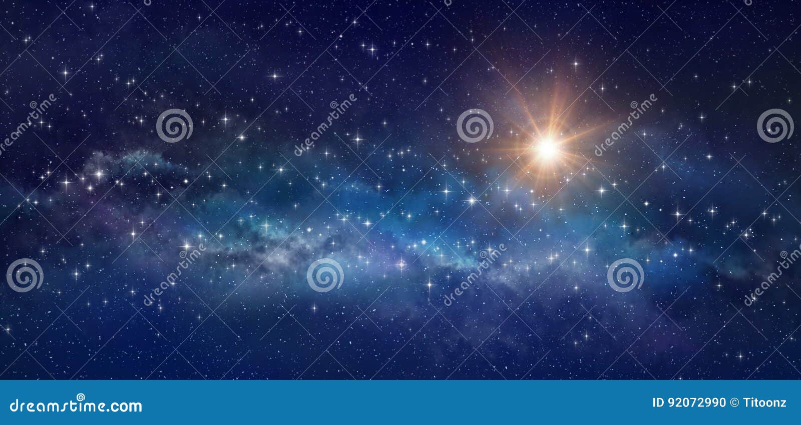 Star field in outer space stock photo. Image of astronomy - 92072990