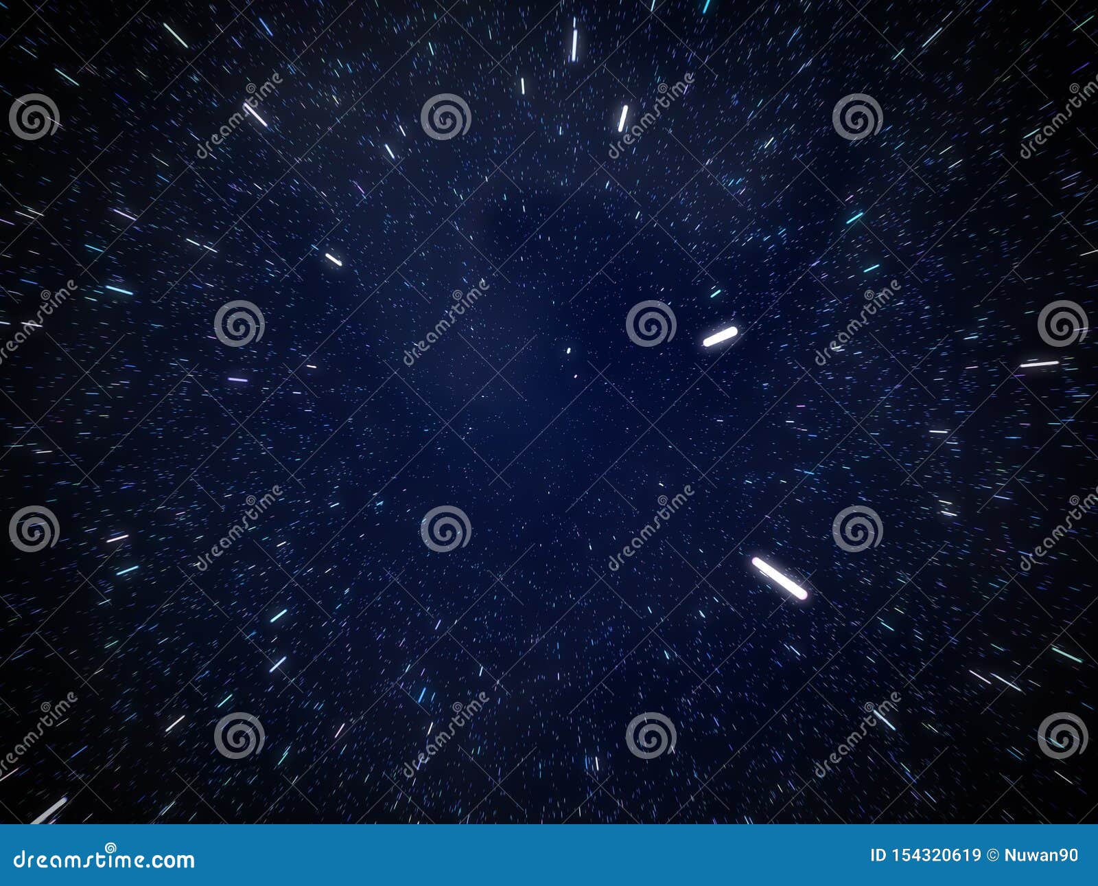 Hyperspace Jump Through Stars, Time, And Cosmic Tunnel, Seamless Loop ...