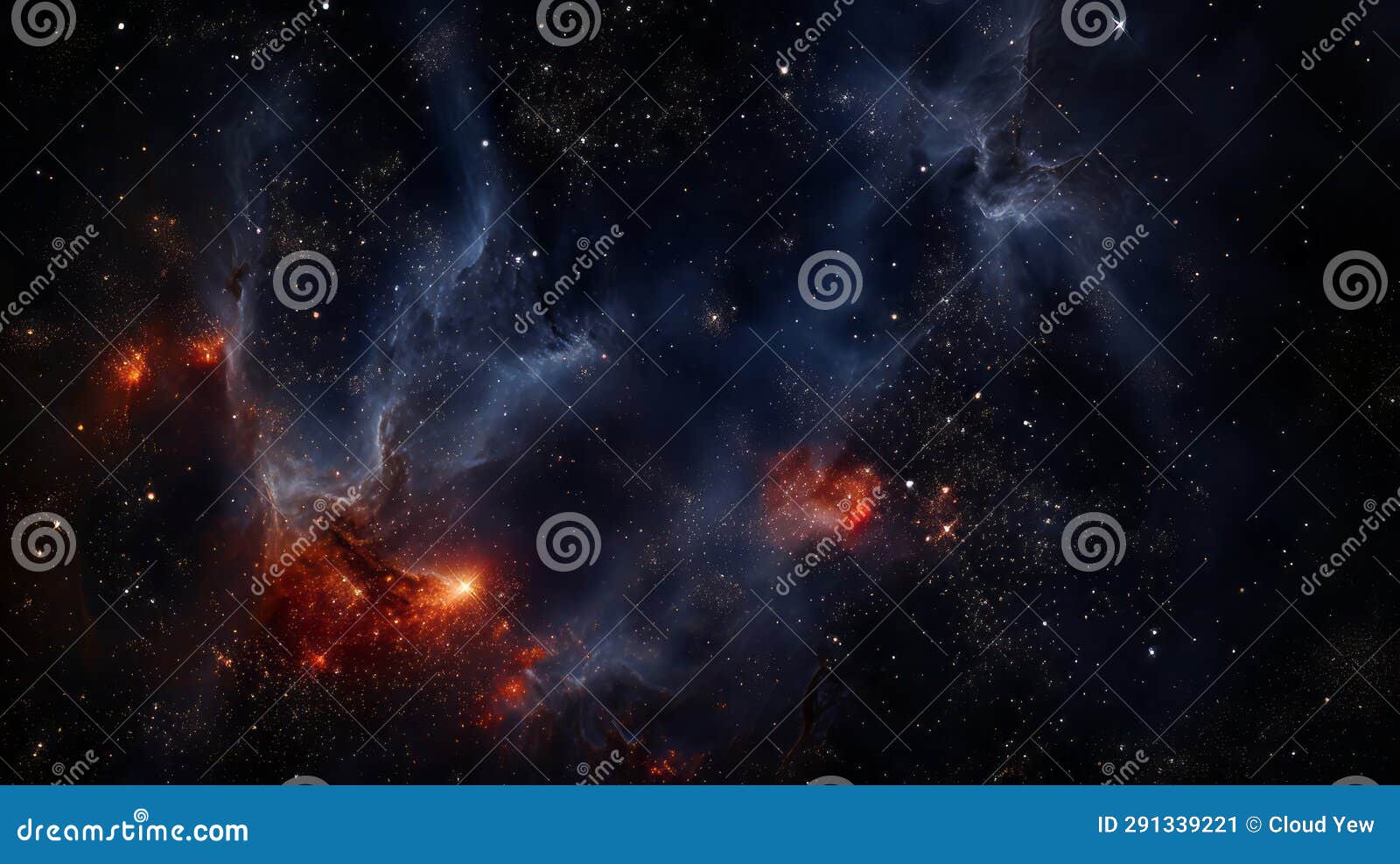 Star filled galaxy stock illustration. Illustration of celestial ...