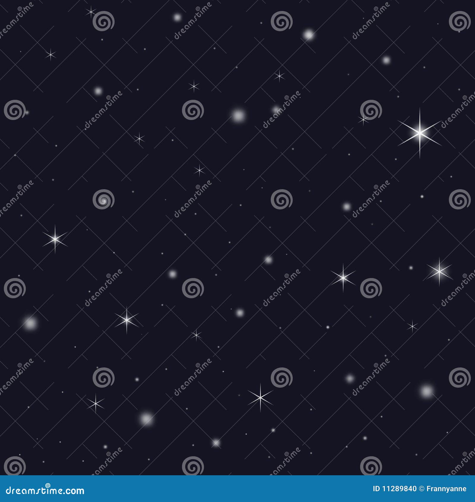 Star Filled Snowy Night Sky Stock Illustration - Illustration of stars ...