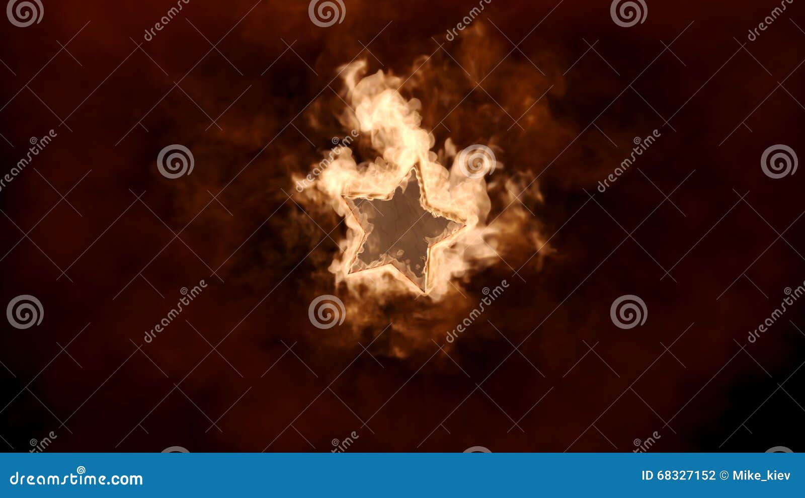 Star in the fire stock illustration. Illustration of energy - 68327152