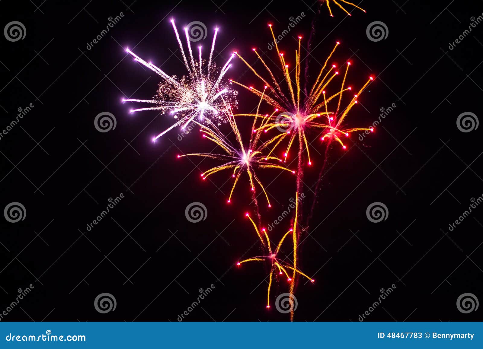 Star Fireworks stock image. Image of holidays, colours - 48467783