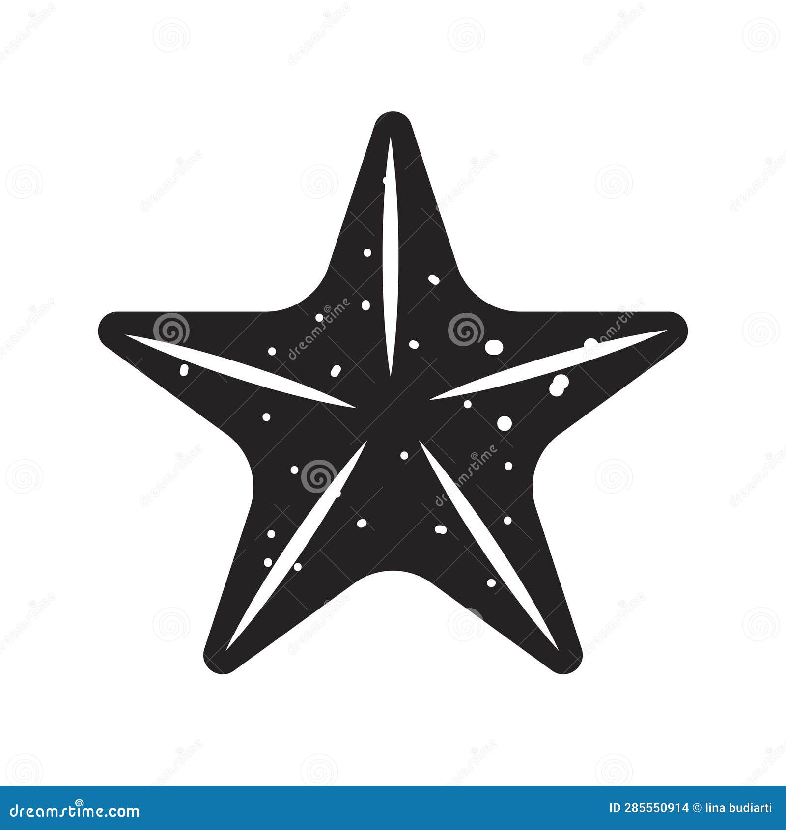 Star fish icon stock vector. Illustration of ball, tourism - 285550914