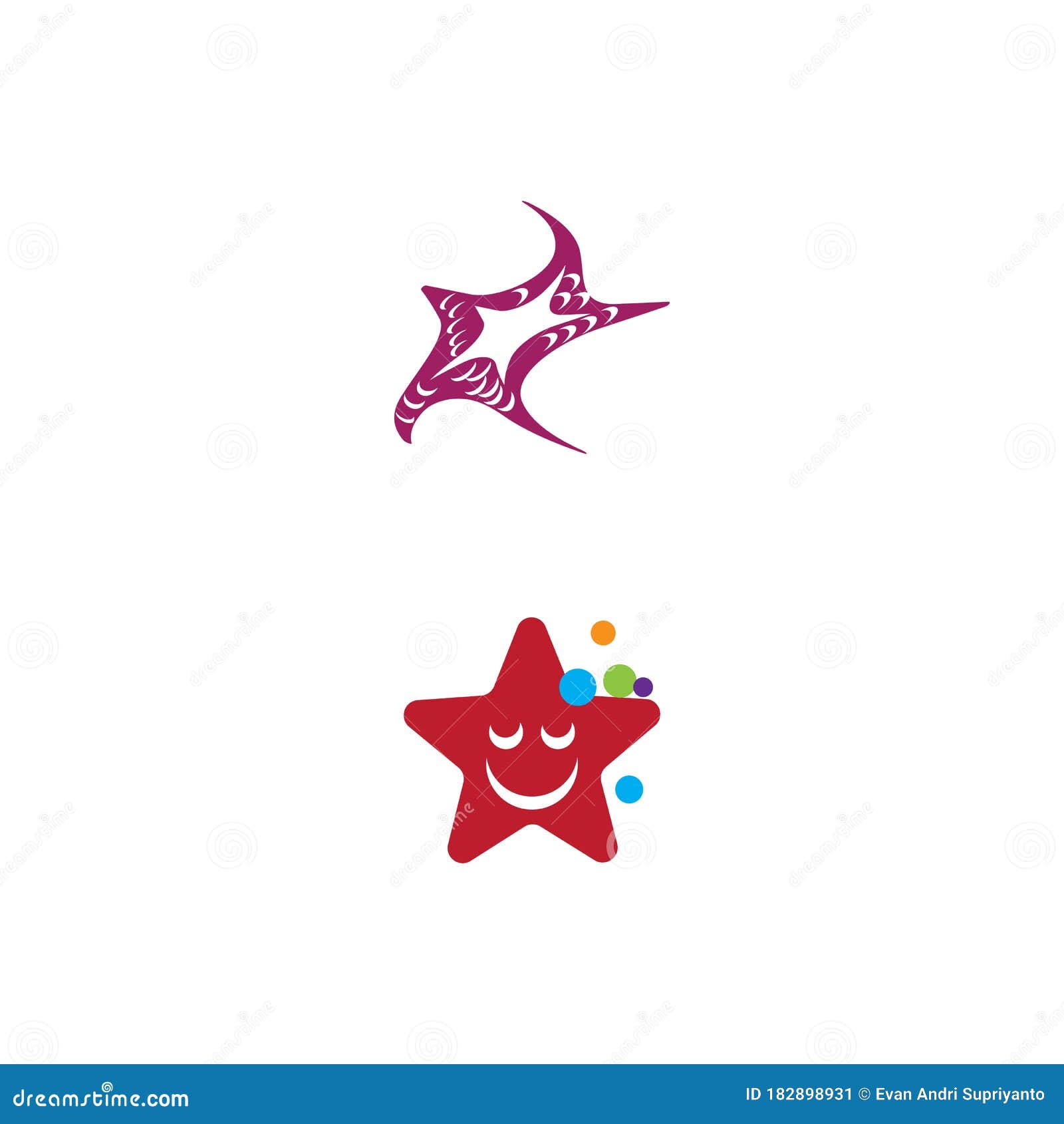 Star Fish Logo Template Vector Stock Vector - Illustration of design ...