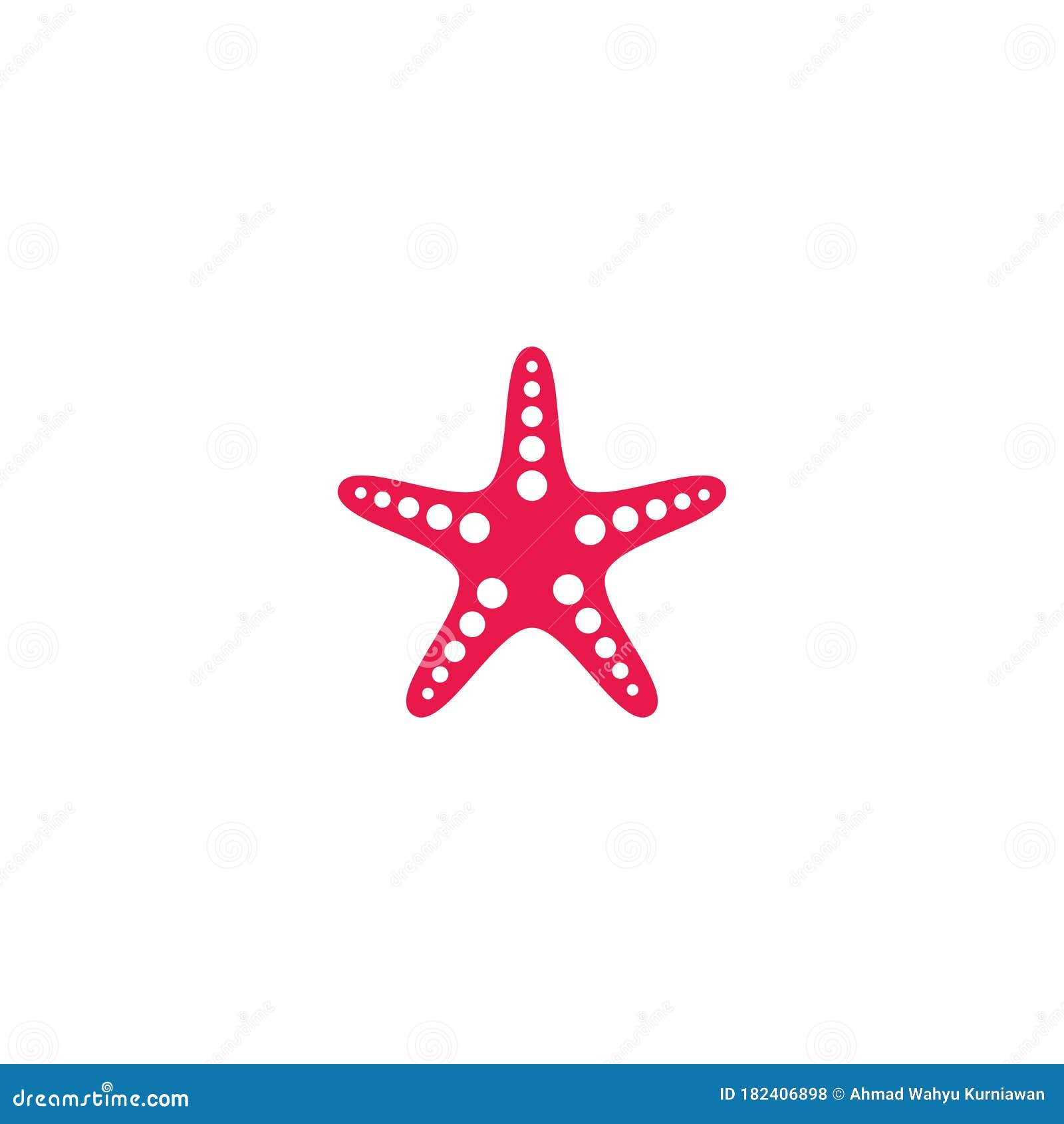 Star Fish Logo Vector Illustration | CartoonDealer.com #182406898