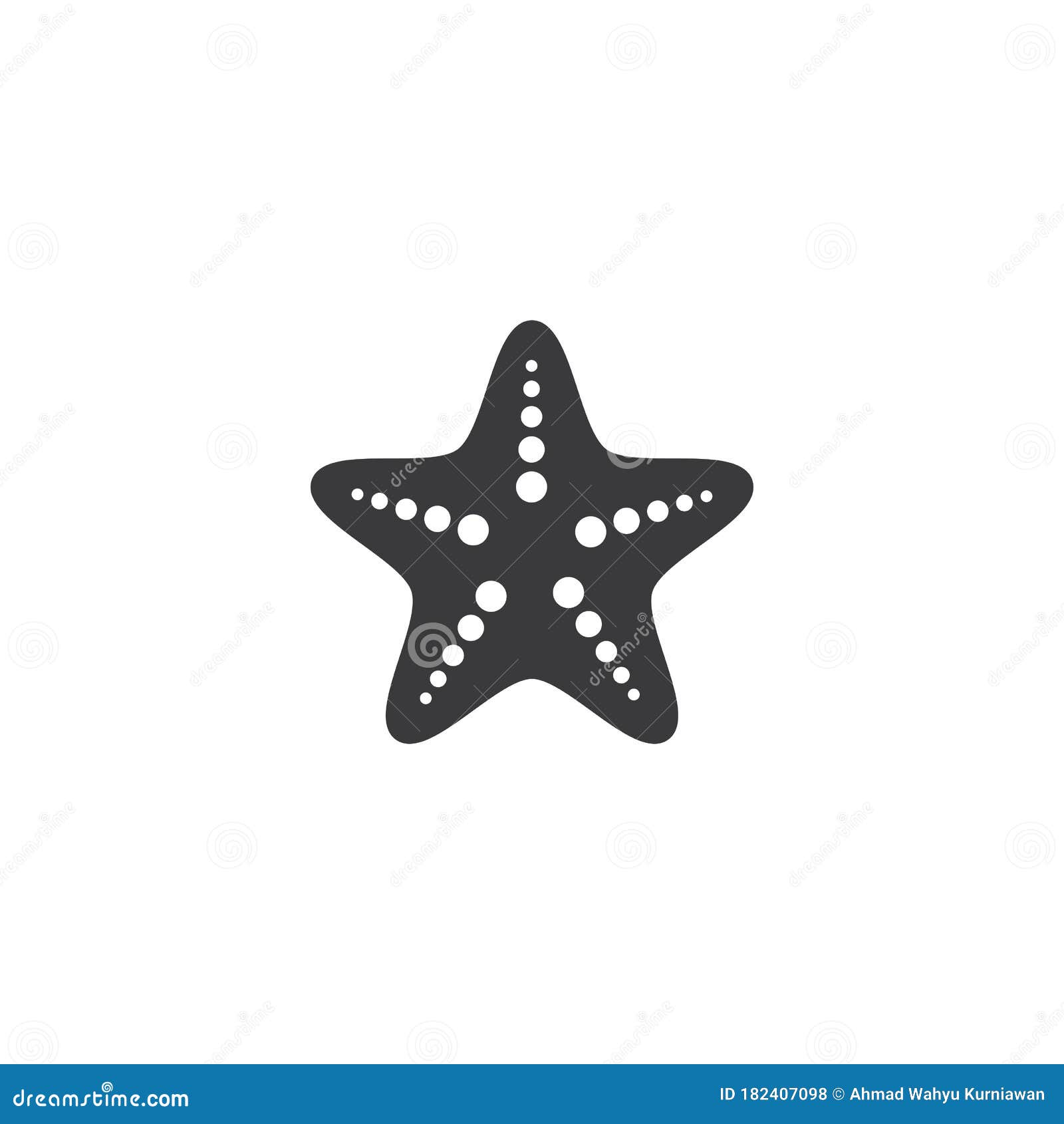 Star fish logo stock vector. Illustration of star, underwater - 182407098