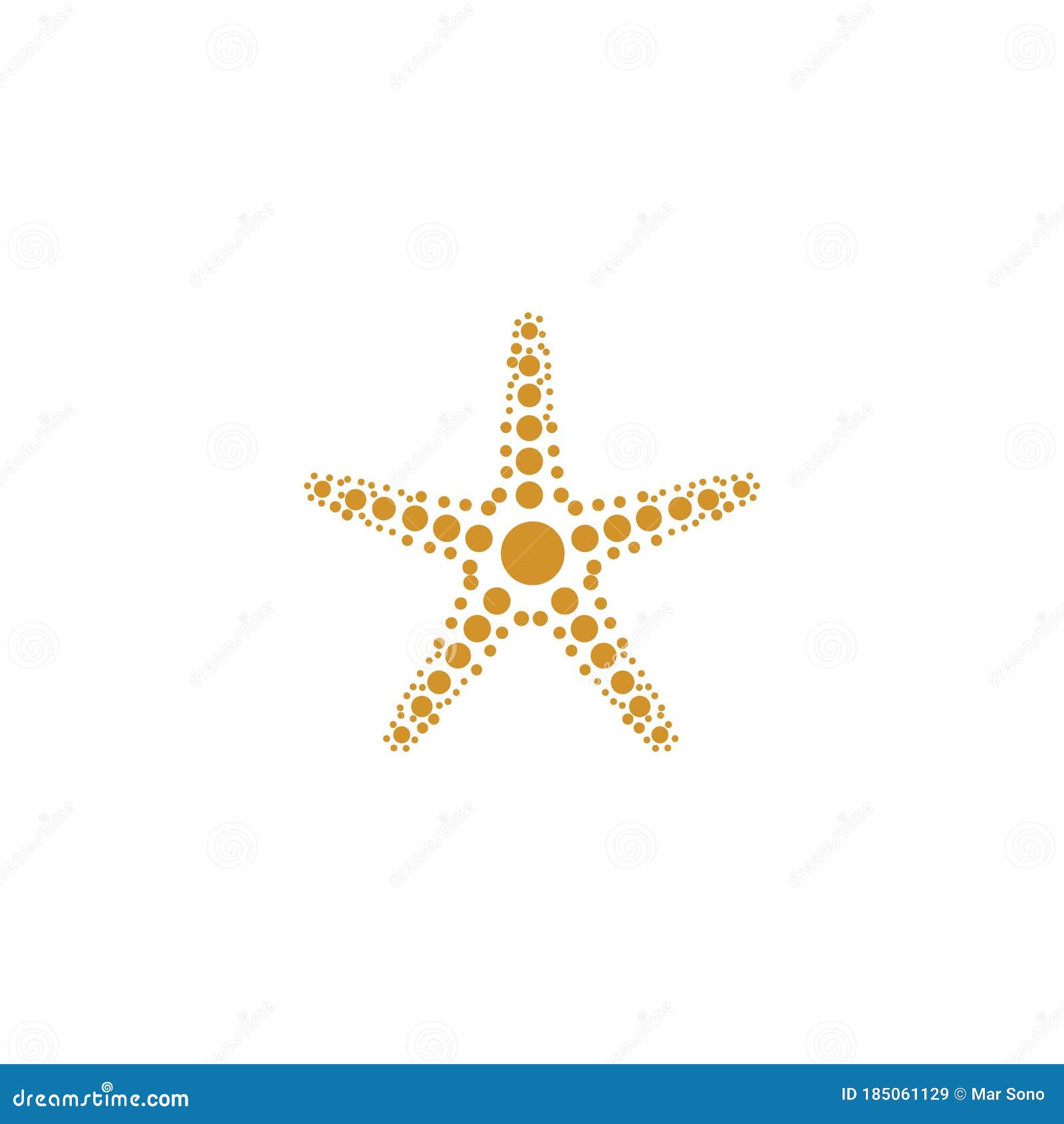 Star Fish Logo Vector Flat Design Stock Vector - Illustration of five ...