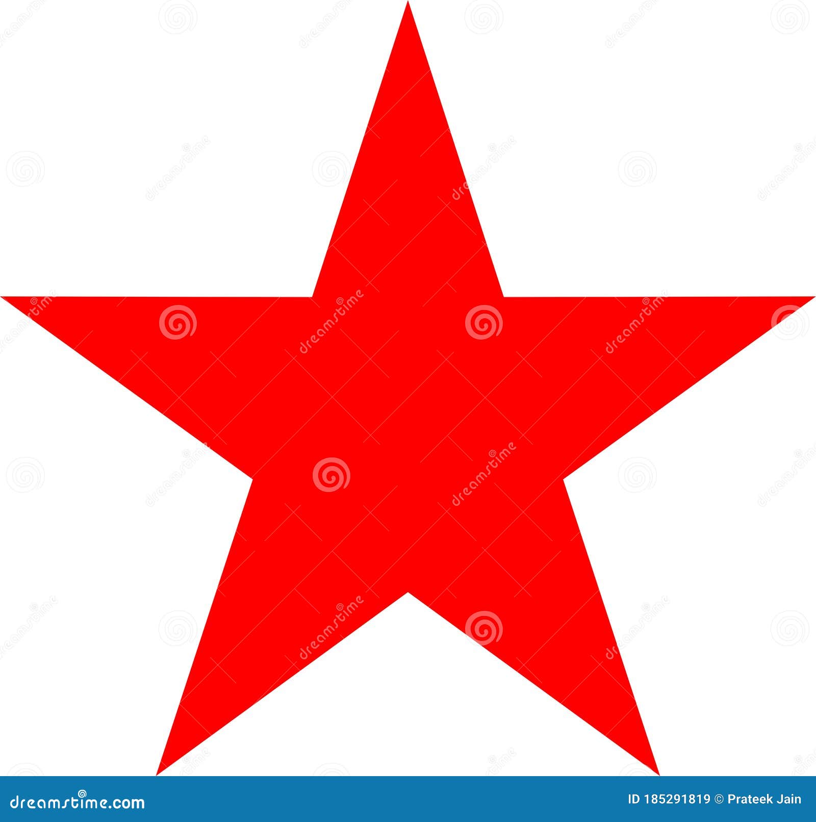 Star. Red Star with Five Rounded Points Icon.Vector Illustration. Stock ...