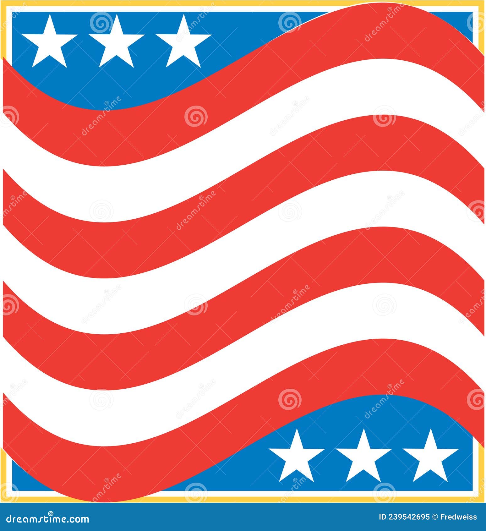 Star Flag Waves Vector Background Stock Vector - Illustration of shapes ...