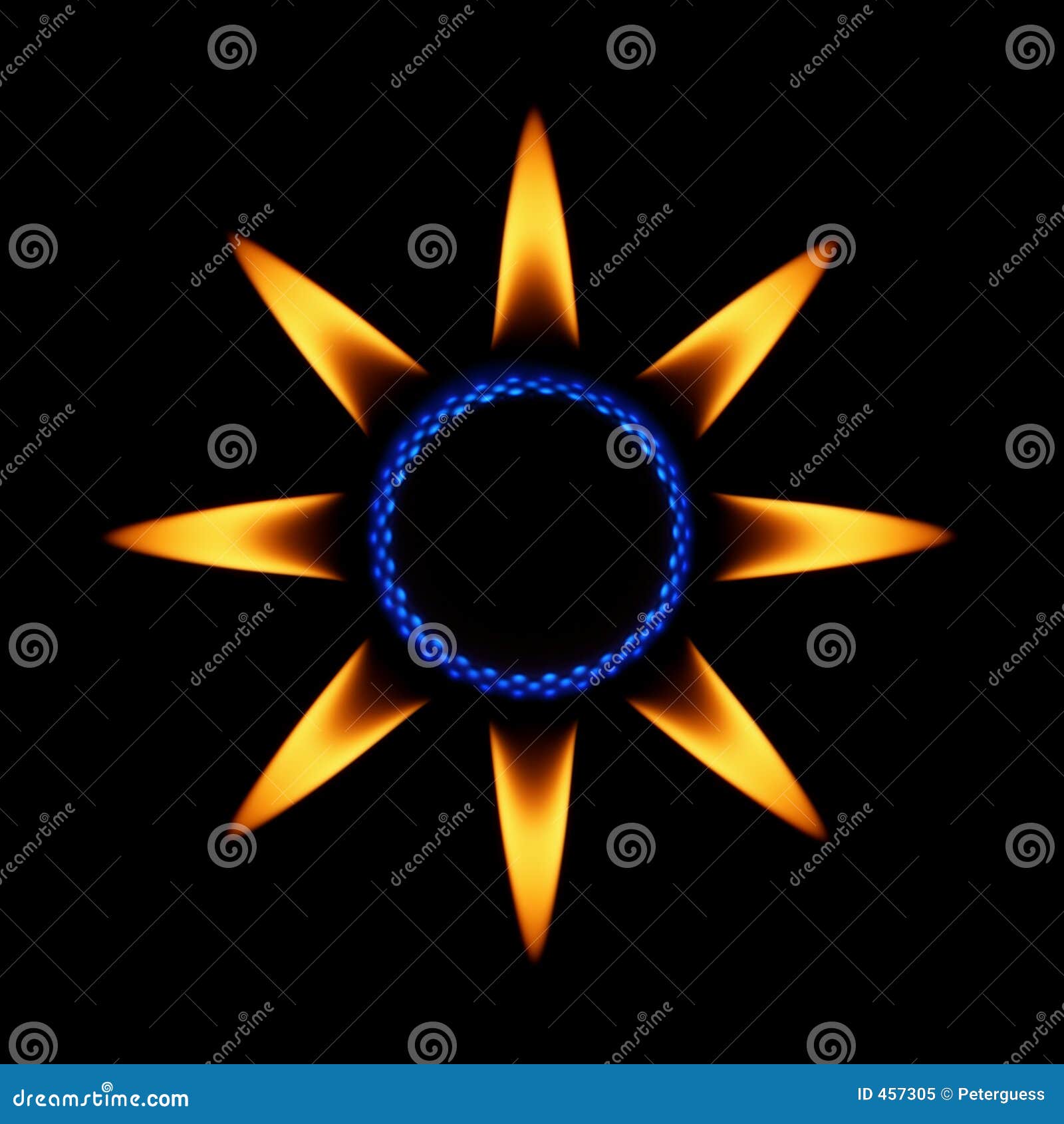 Star Flames stock illustration. Illustration of calor, yellow - 457305