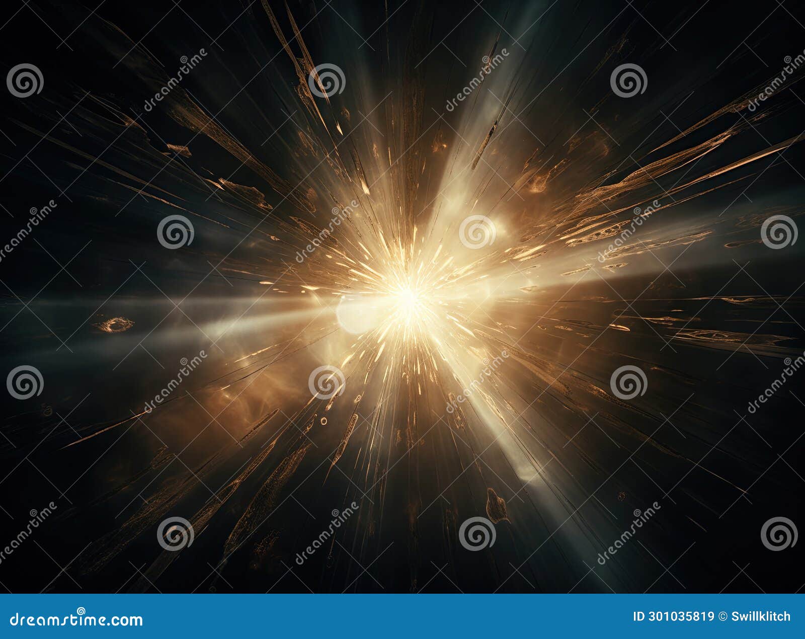 Star Flare with Yellow Rays and Beams on Dark Background. Generated AI ...