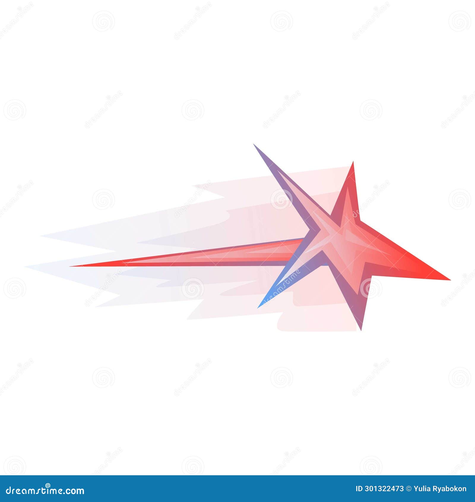 Star Flash Star Icon Cartoon Vector. Fantasy Effect Stock Vector ...