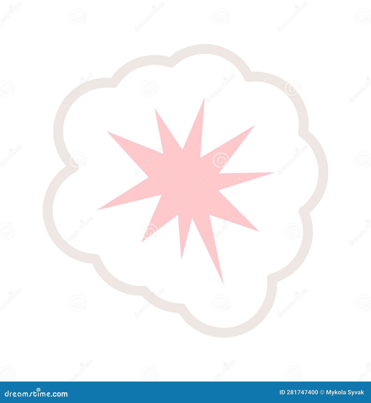 Star Flash Sticker stock vector. Illustration of shape - 281747400