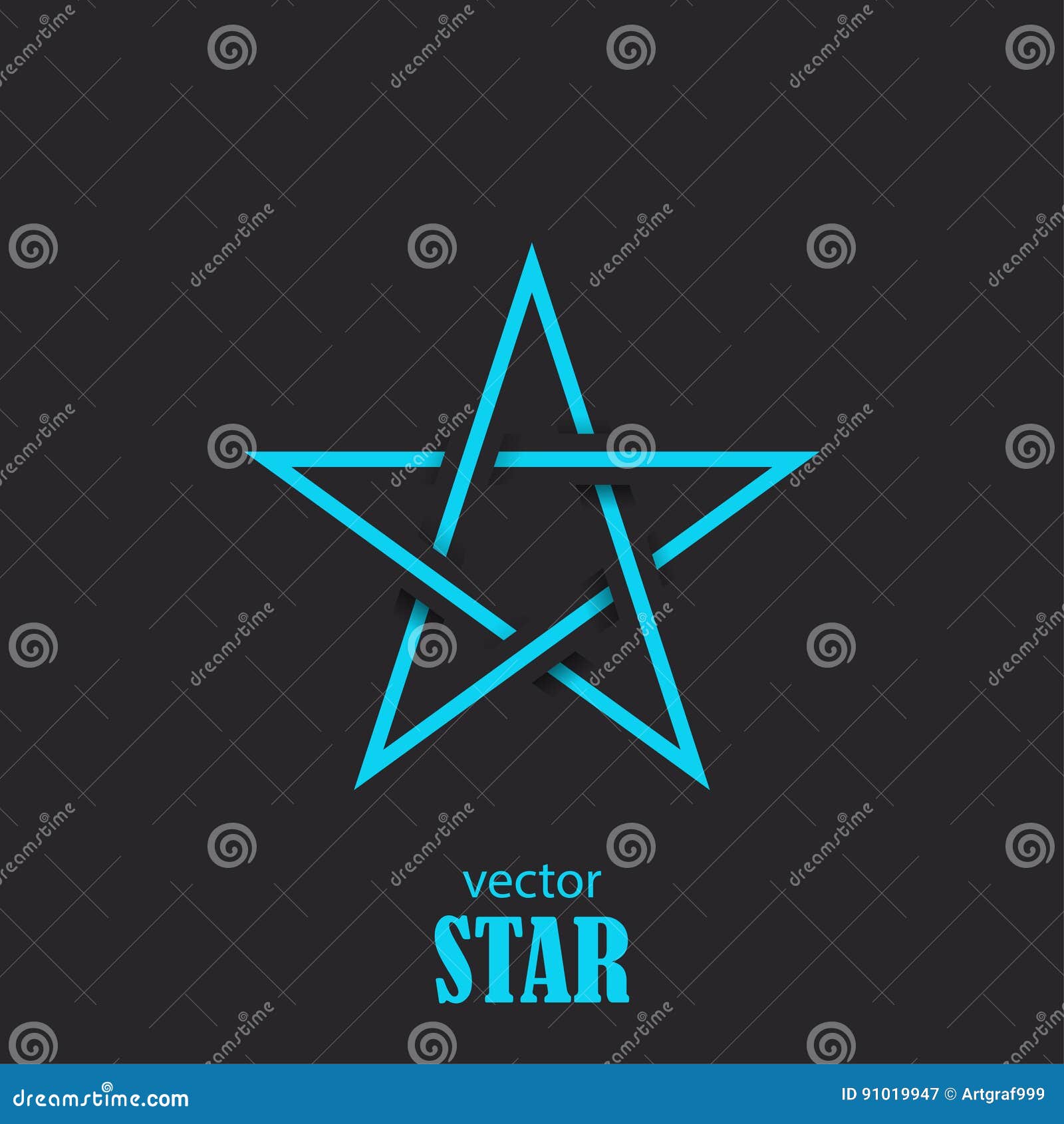 Star Flat Abstract Symbol. Popularity Concept. Vector Stock Vector ...