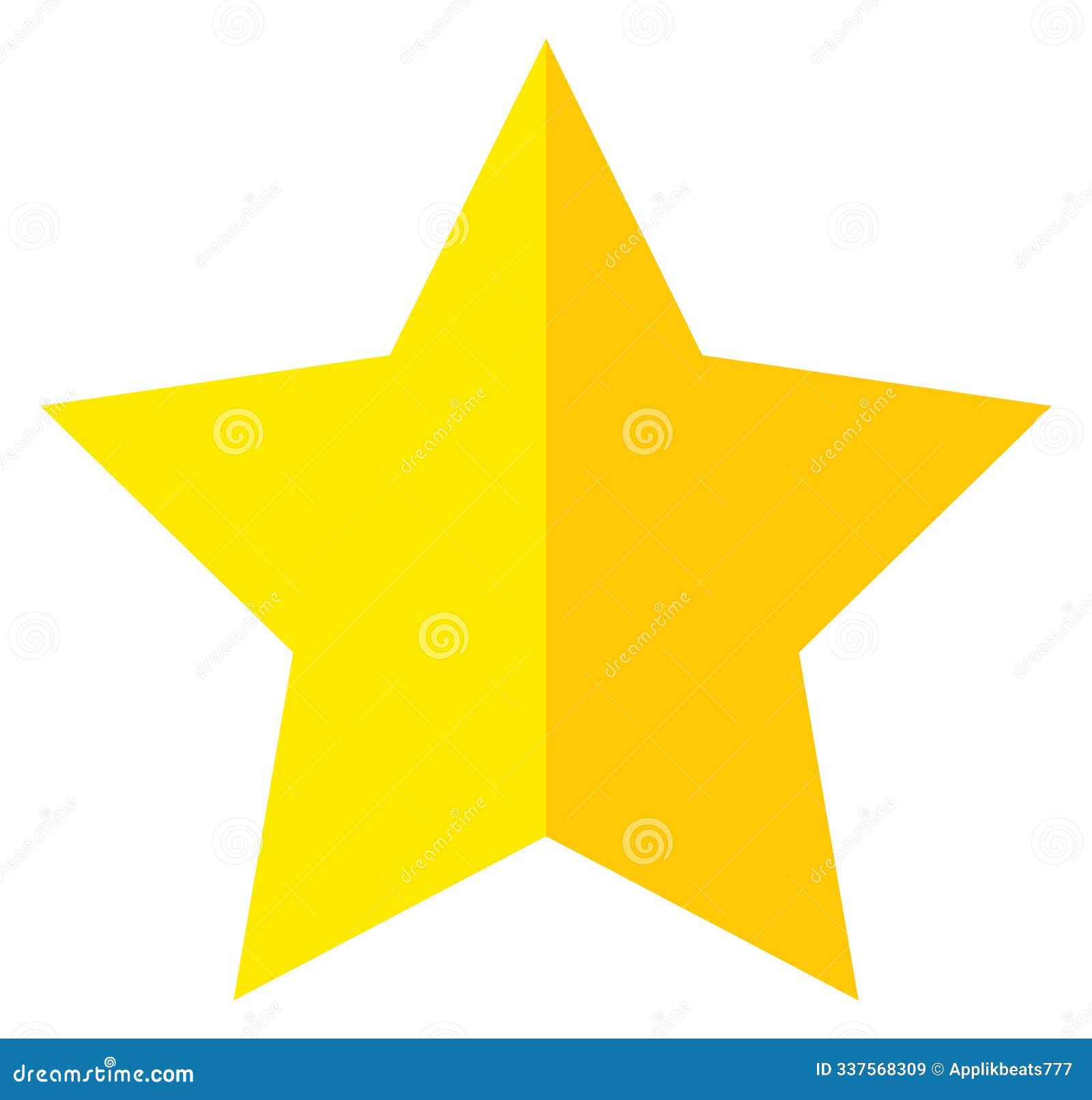 Star Flat Icon. Review Symbol Stock Vector - Illustration of vector ...