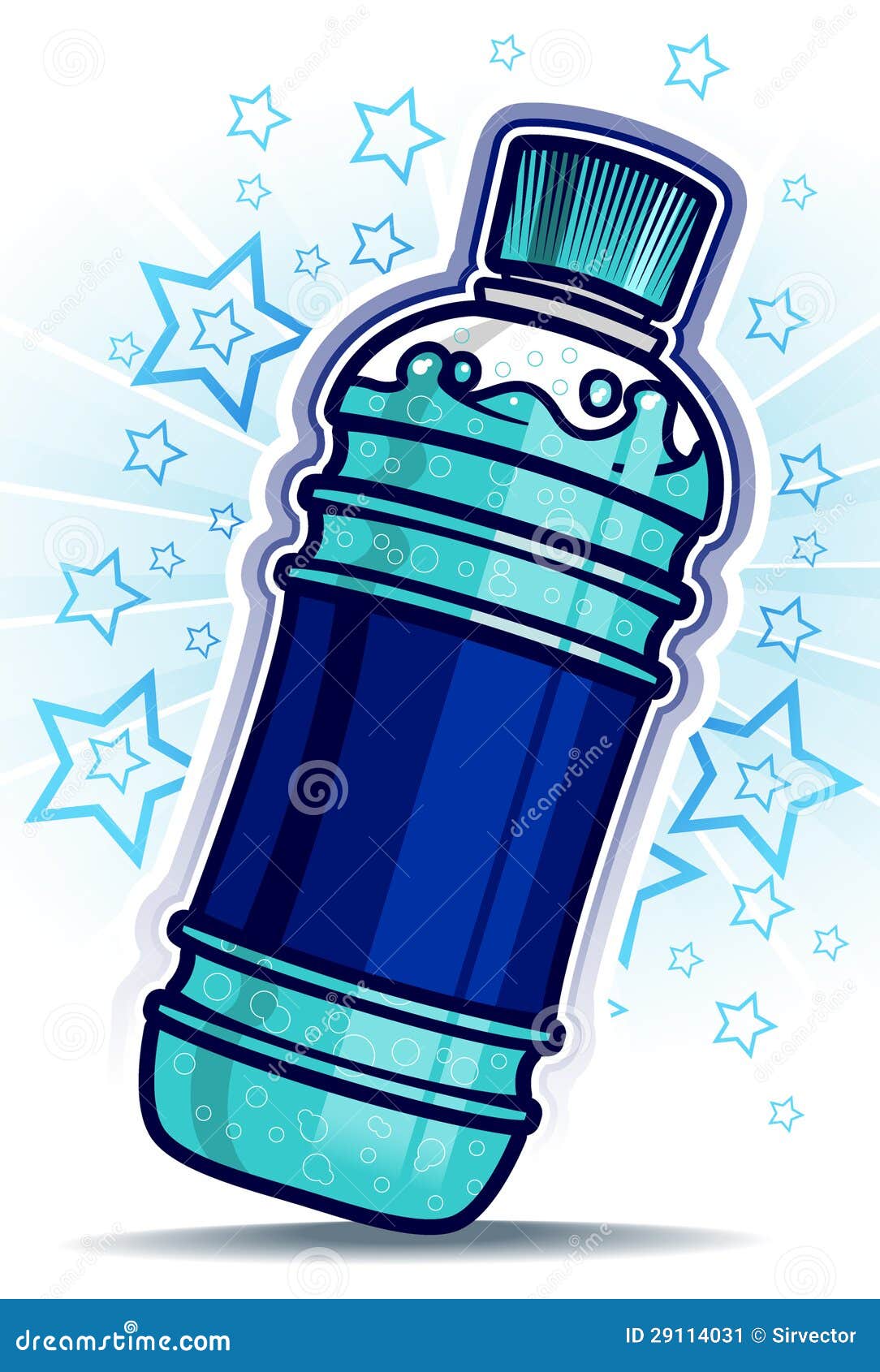 Star flavored Energy soda stock illustration. Illustration of bottle ...