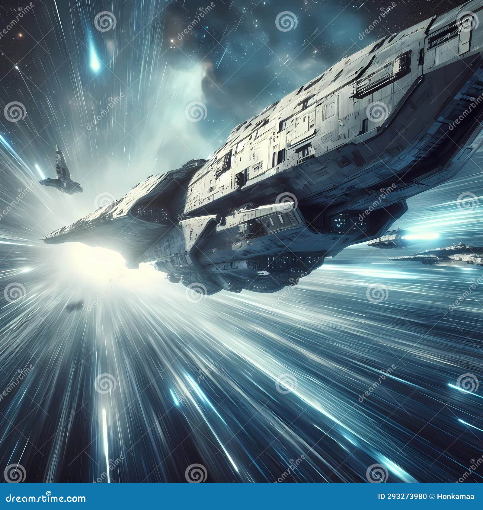 Hyper Speed Particles Tunnel Royalty-Free Illustration | CartoonDealer ...