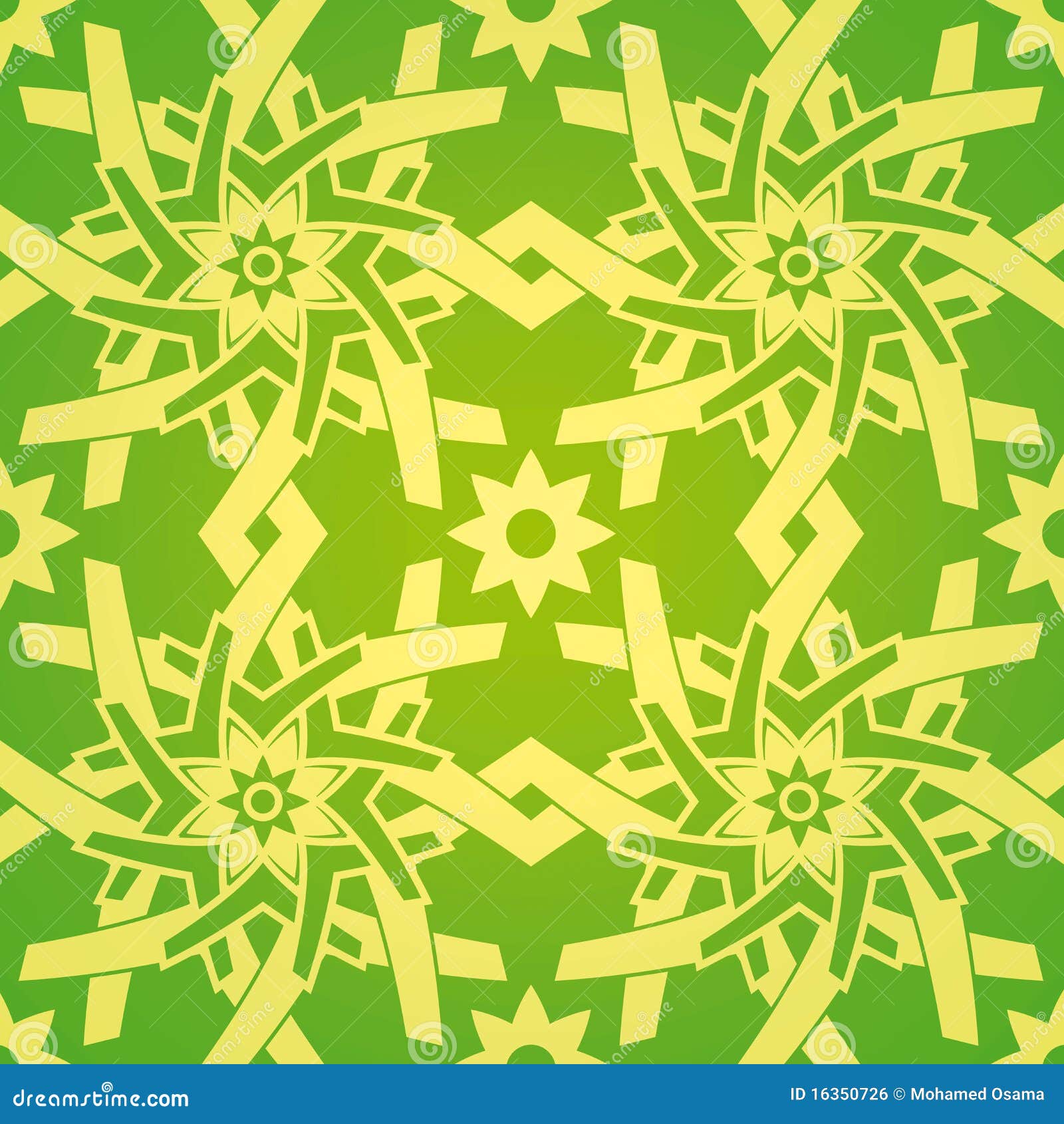 Star Flower Geometric Seamless Pattern Stock Illustration ...