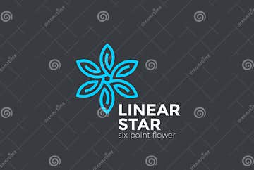 Star Flower Logo Design Infinity Loop Vector. Logo Stock Vector ...
