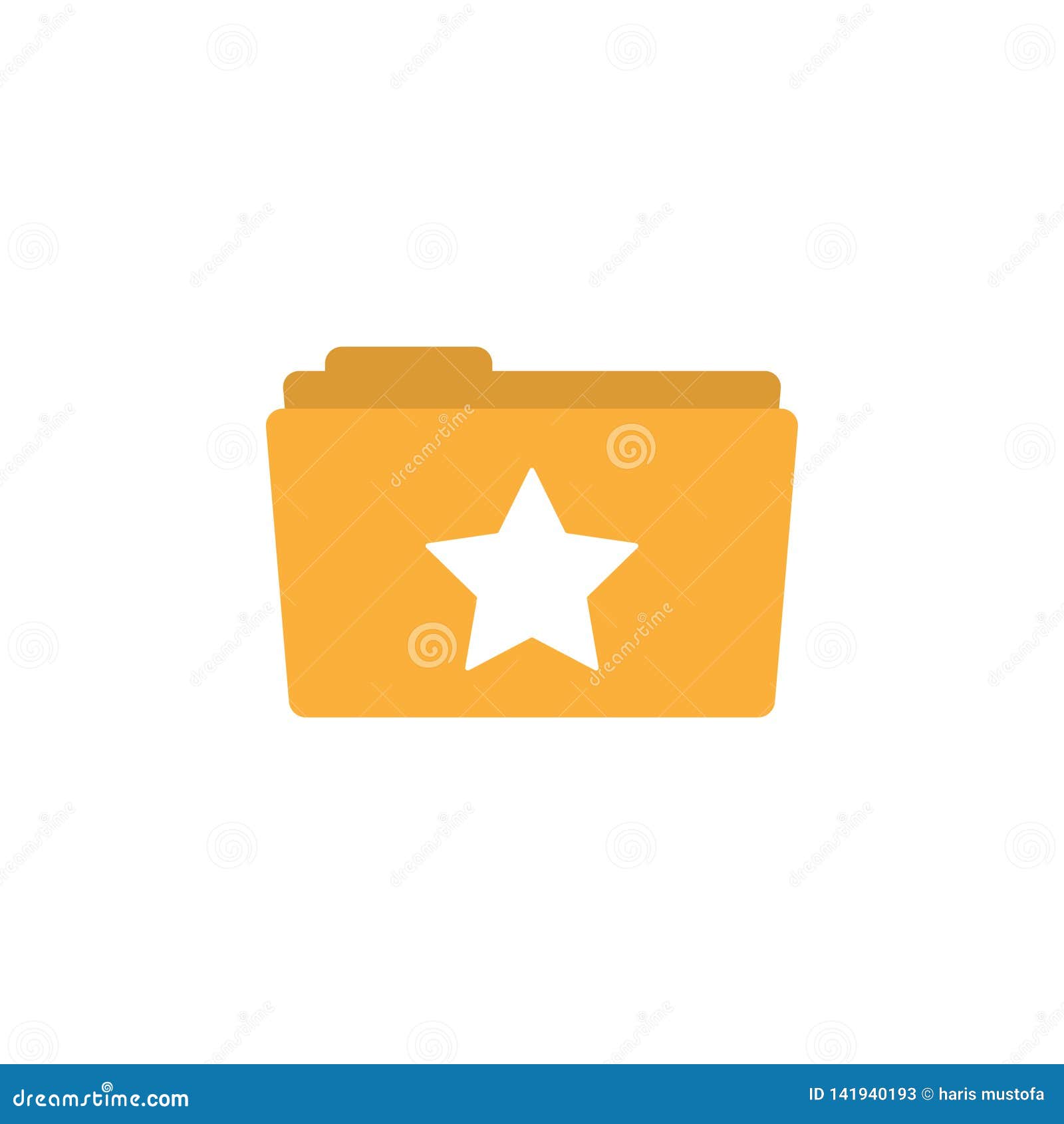 Star Folder Icon Design Template Vector Isolated Stock Illustration ...