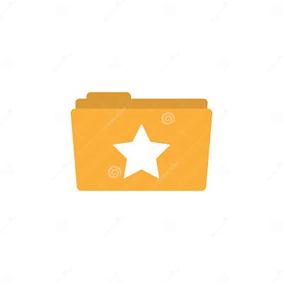 Star Folder Icon Design Template Vector Isolated Stock Illustration ...