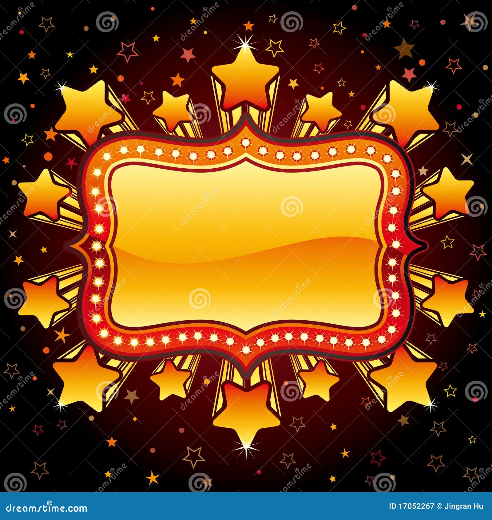Star and frame stock vector. Illustration of entertainment - 17052267