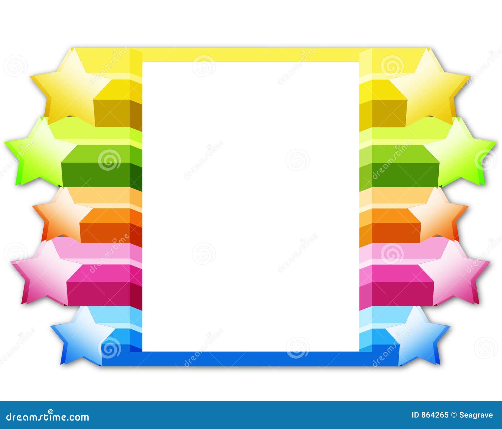 Star frame stock illustration. Illustration of green, orange - 864265