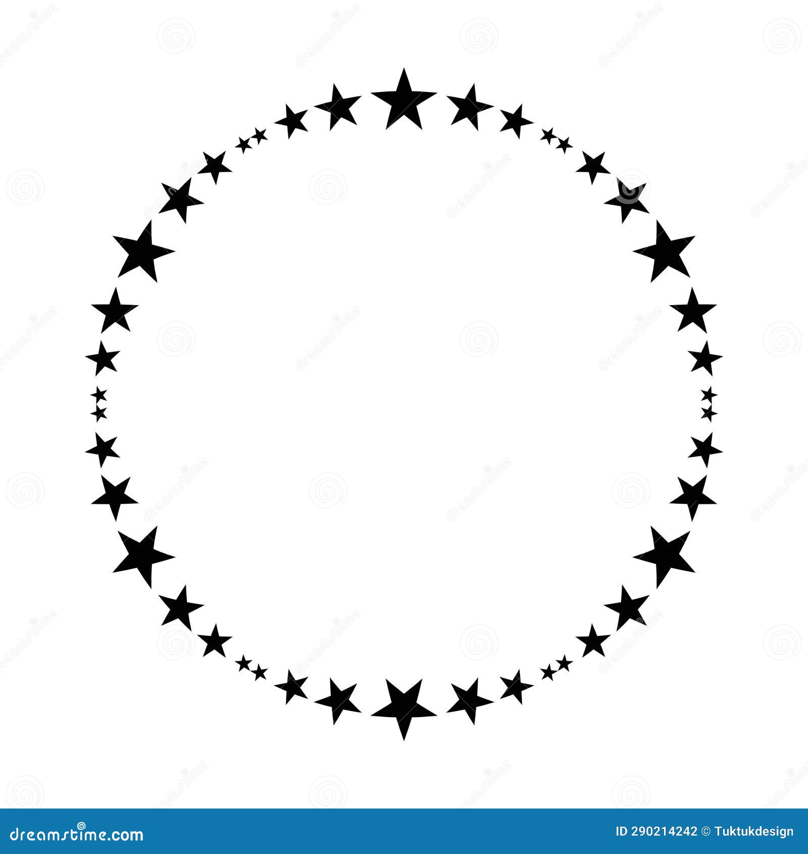 Star Frame Circle Border Shape Icon for Decorative Banner Vintage ...