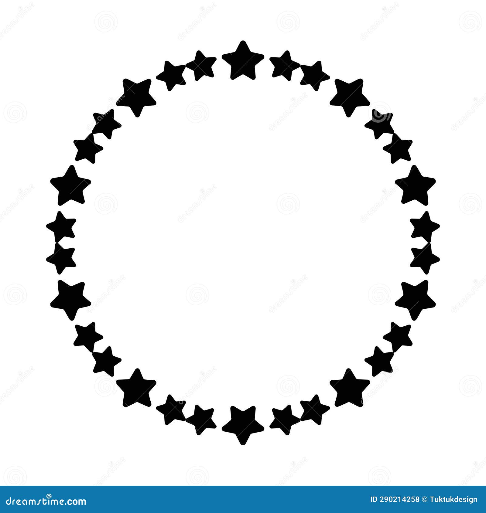 Star Frame Circle Border Shape Icon for Decorative Banner Vintage ...