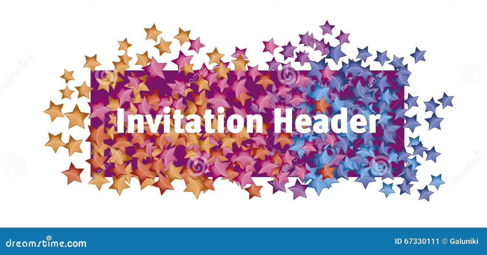 Star frame header template stock vector. Illustration of design - 67330111