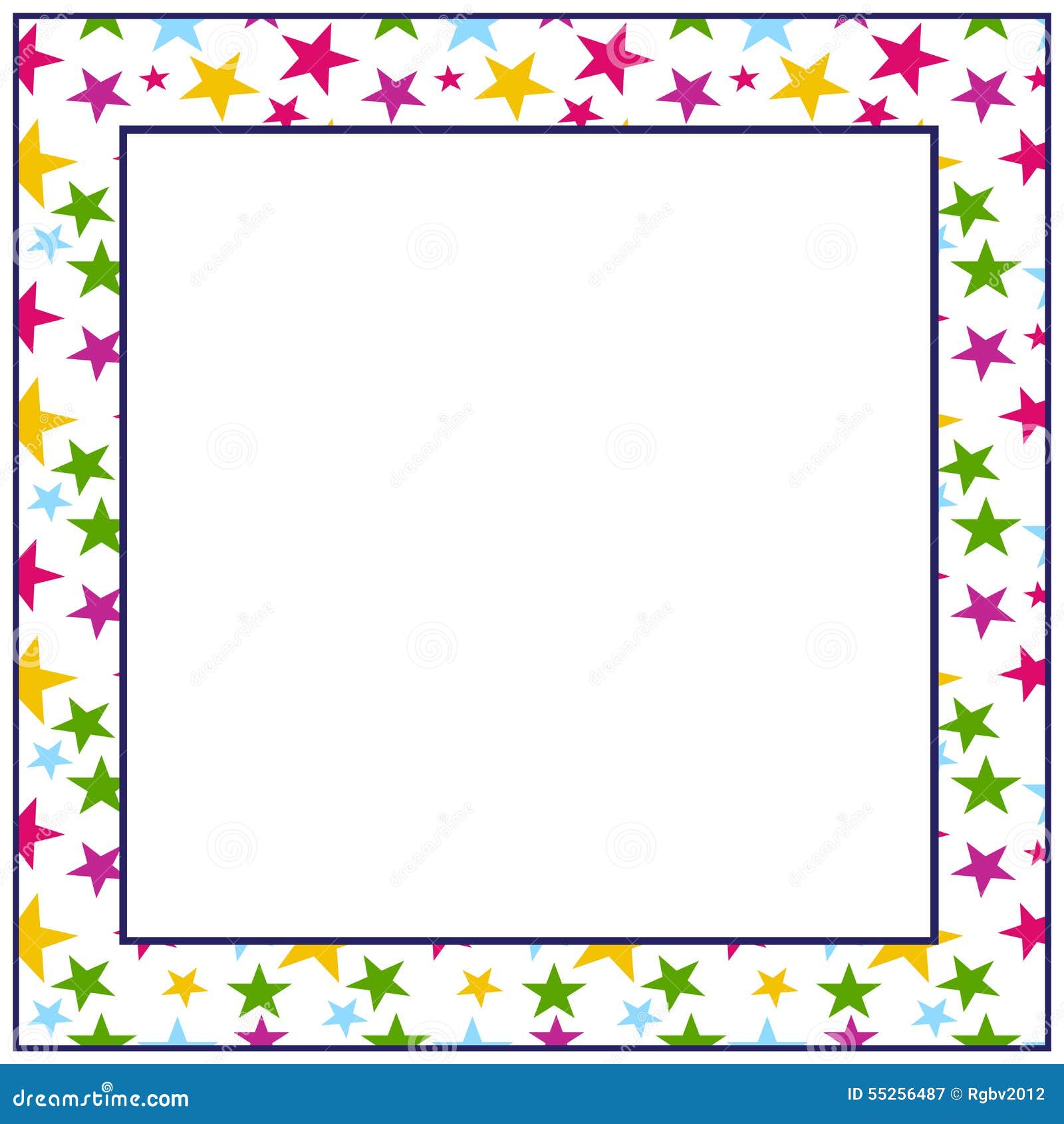Star frame stock vector. Illustration of notes, graphic - 55256487