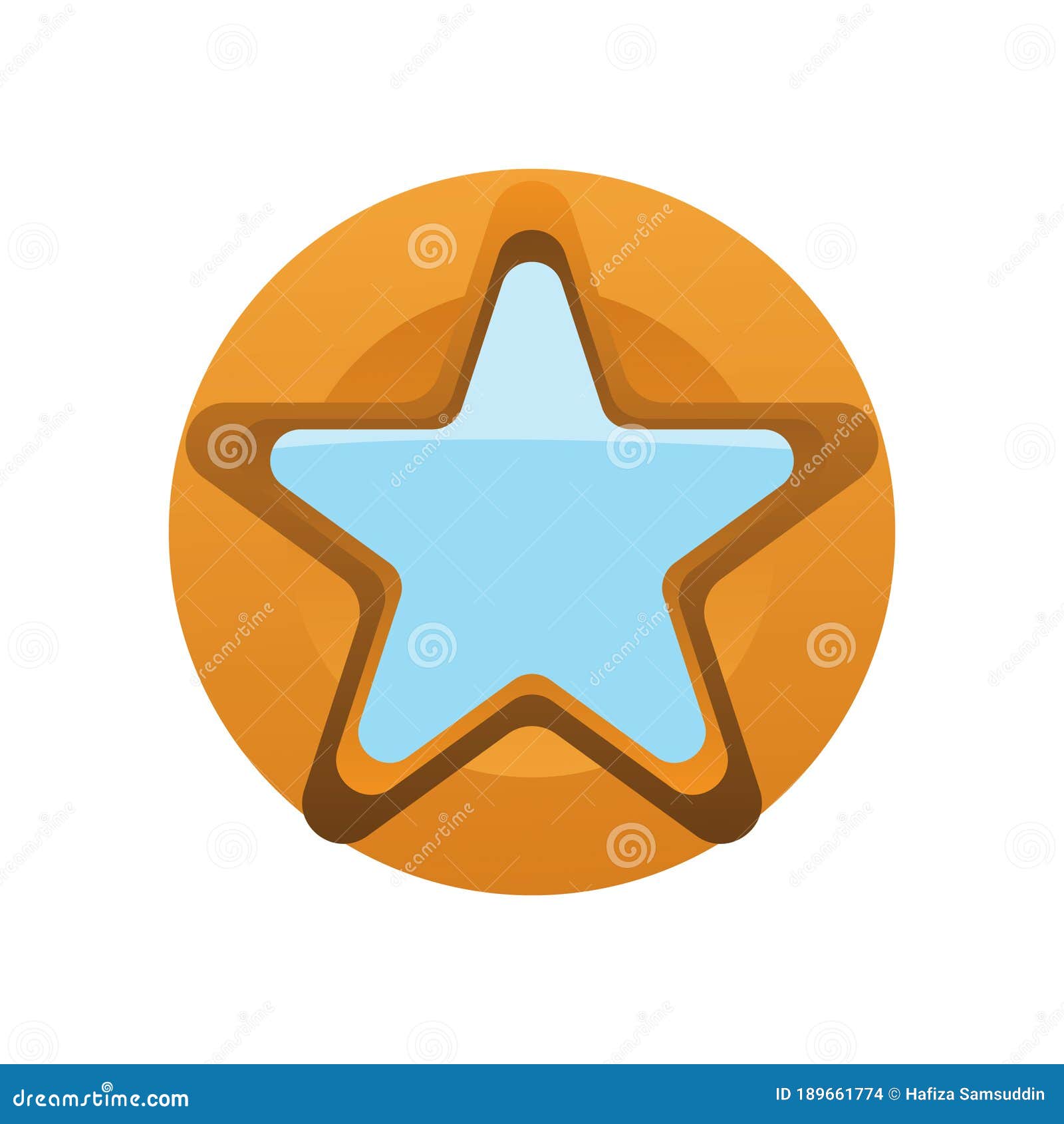 Star Frame. Vector Illustration Decorative Design Stock Vector ...