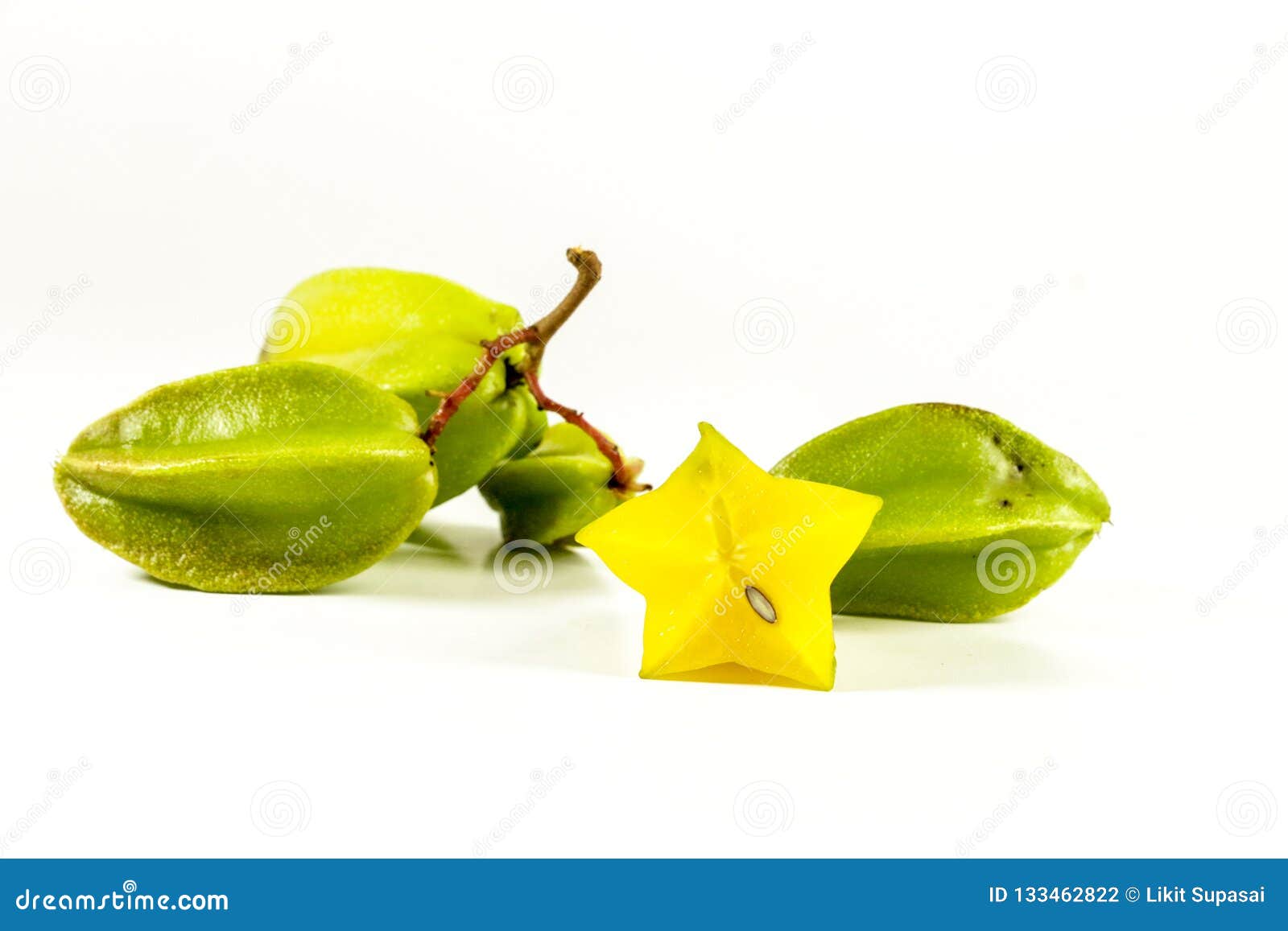 Star Fruit White Background in Studio Stock Photo - Image of fresh ...