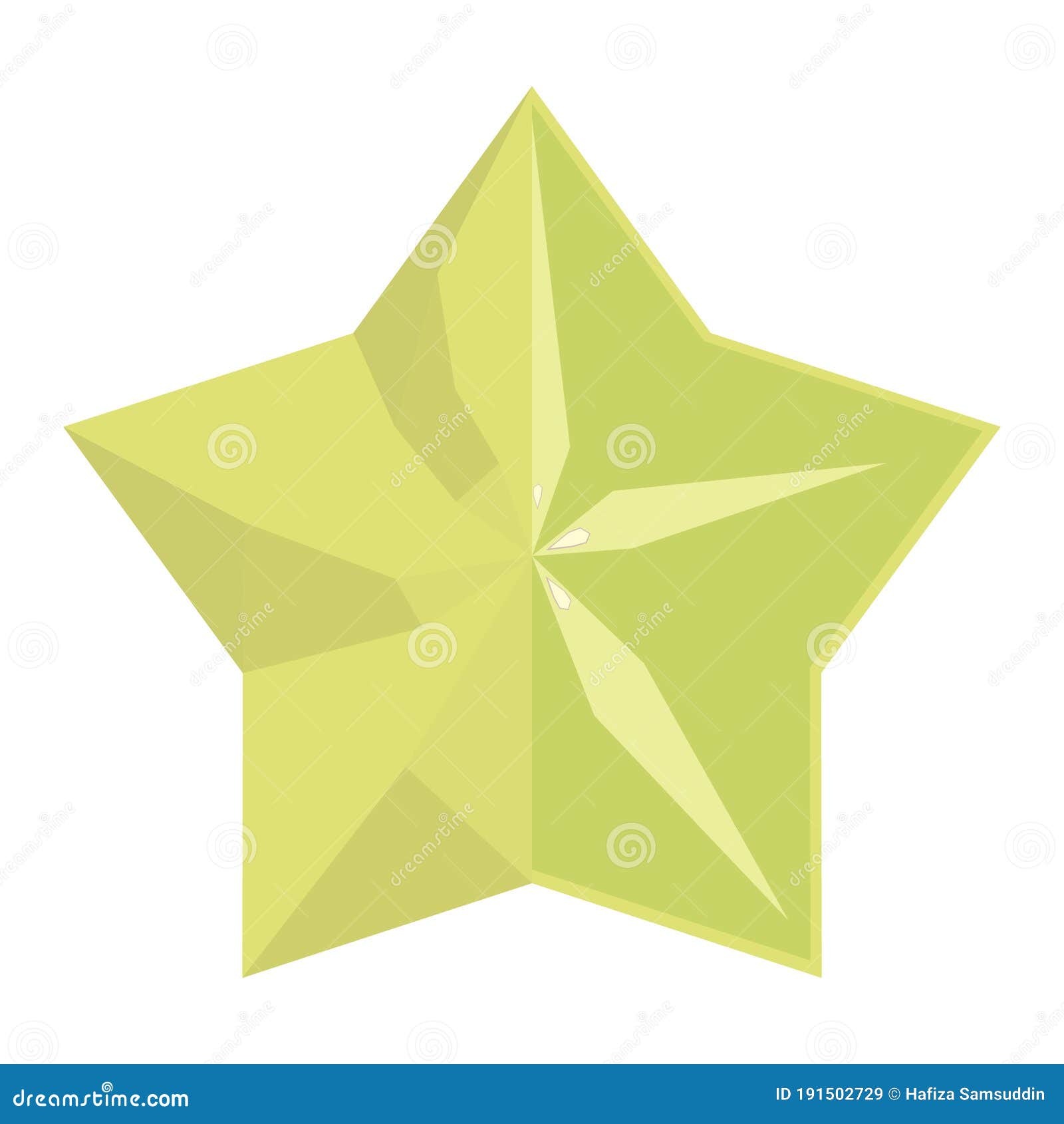 Star Fruit. Vector Illustration Decorative Design Stock Vector ...