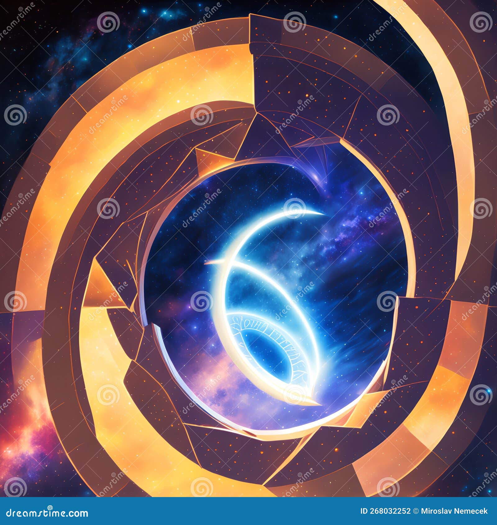 Star Gate, Generative AI Illustration Stock Illustration - Illustration ...