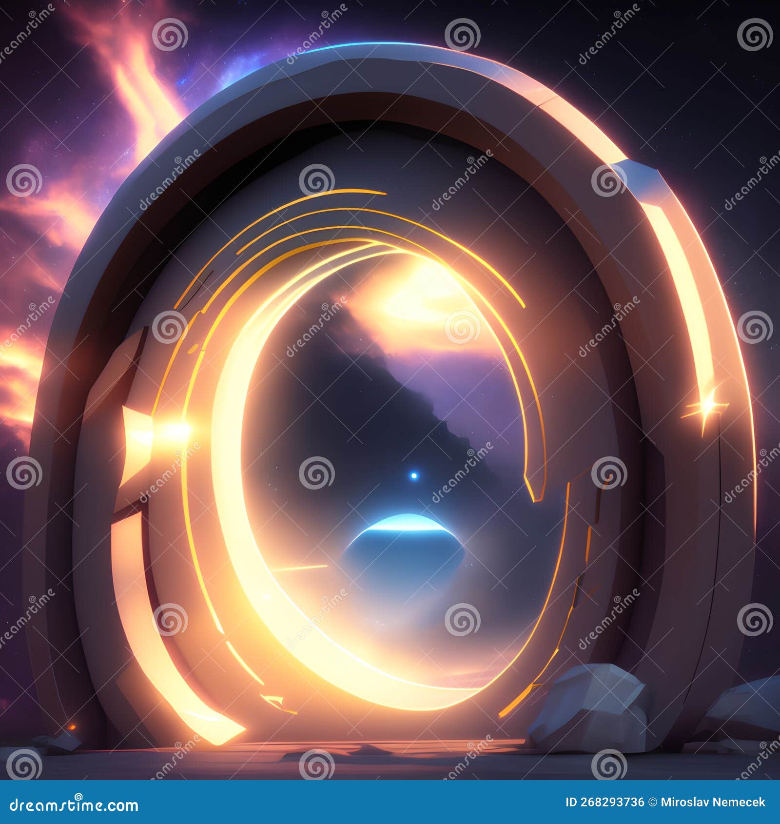 Star Gate, Generative AI Illustration Stock Illustration - Illustration ...