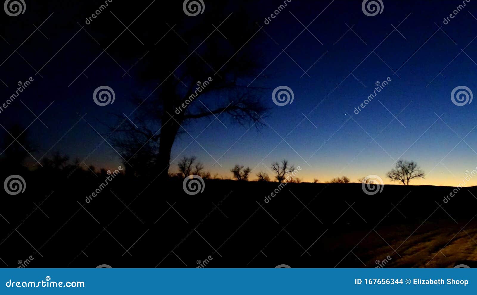 Star Gazing Sunset Sky Is At Canadian River Stock Photo | CartoonDealer ...