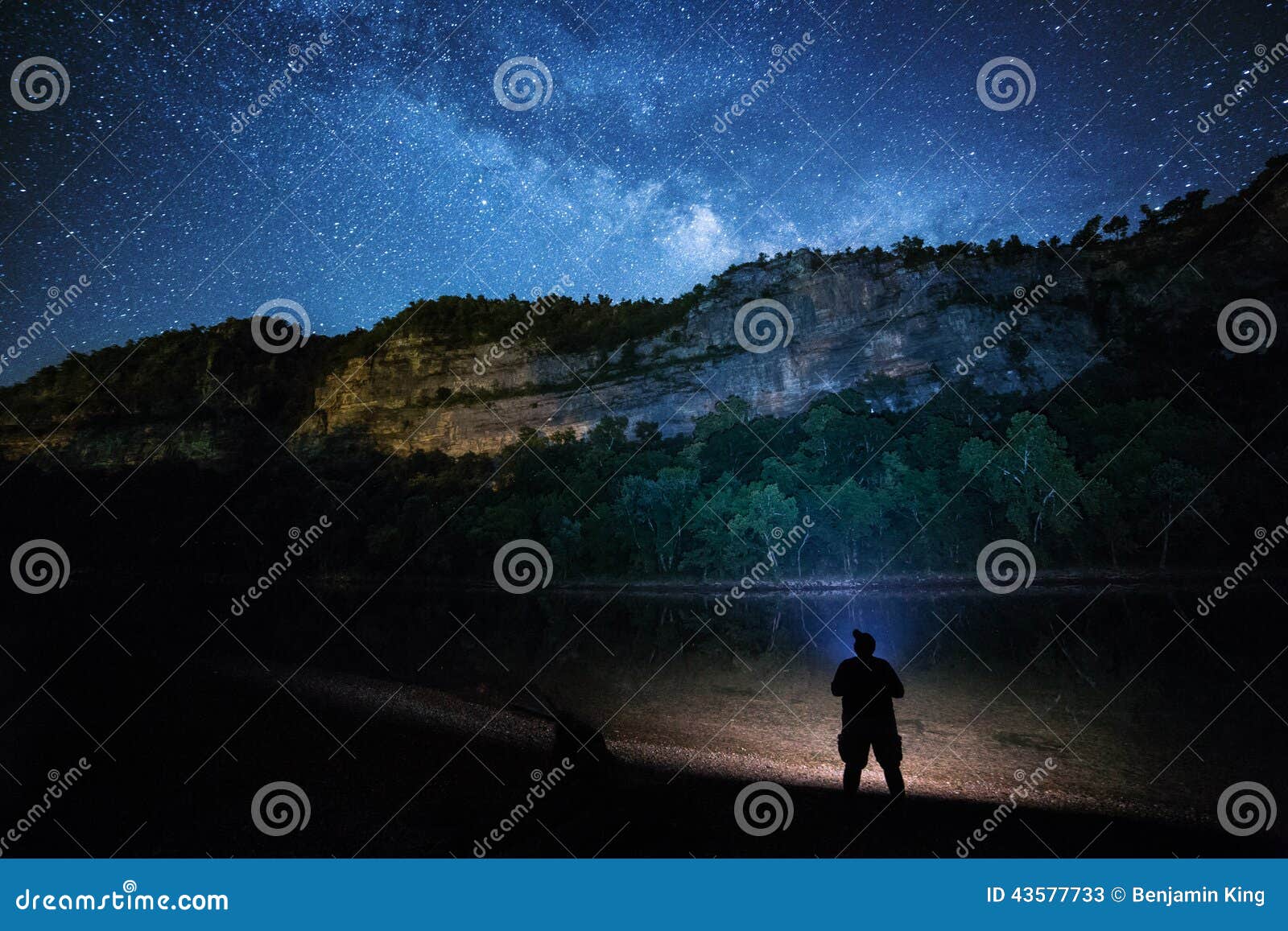 Star Gazing Sunset Sky Is At Canadian River Stock Photo | CartoonDealer ...