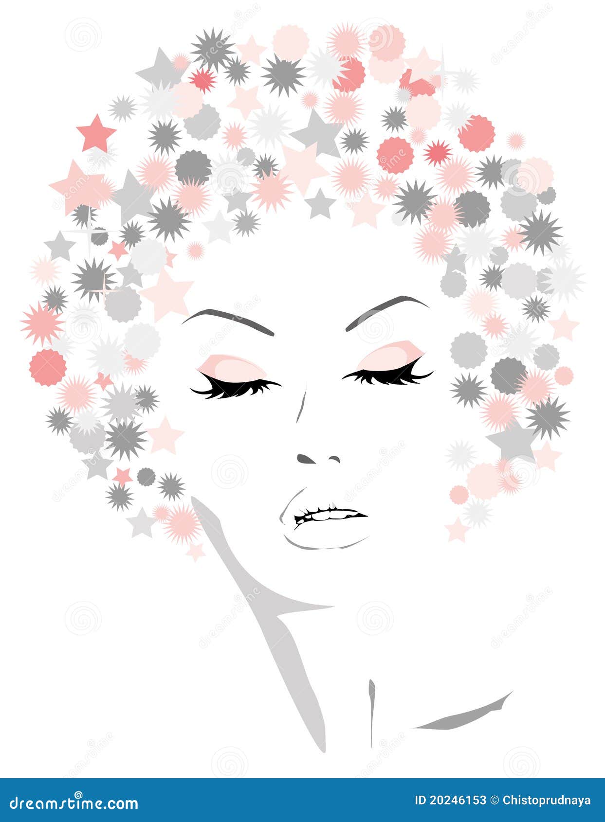 Star_girl stock vector. Illustration of fashion, beautiful - 20246153