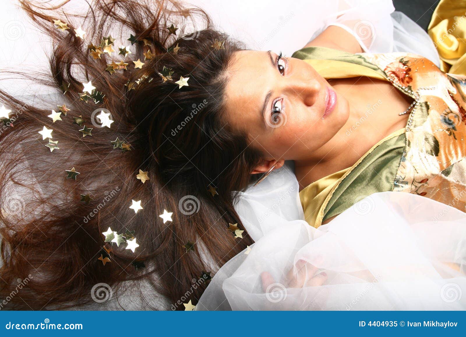 Star girl stock image. Image of feminine, skin, lady, curls - 4404935