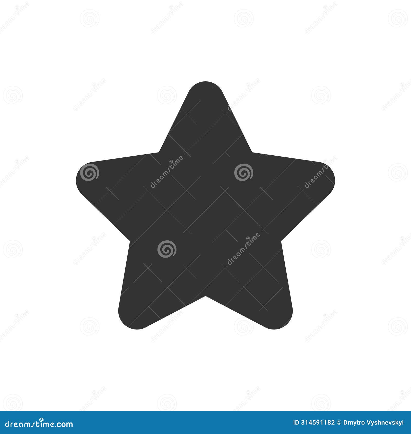 Star Glyph Vector Icon Isolated Stock Illustration - Illustration of ...