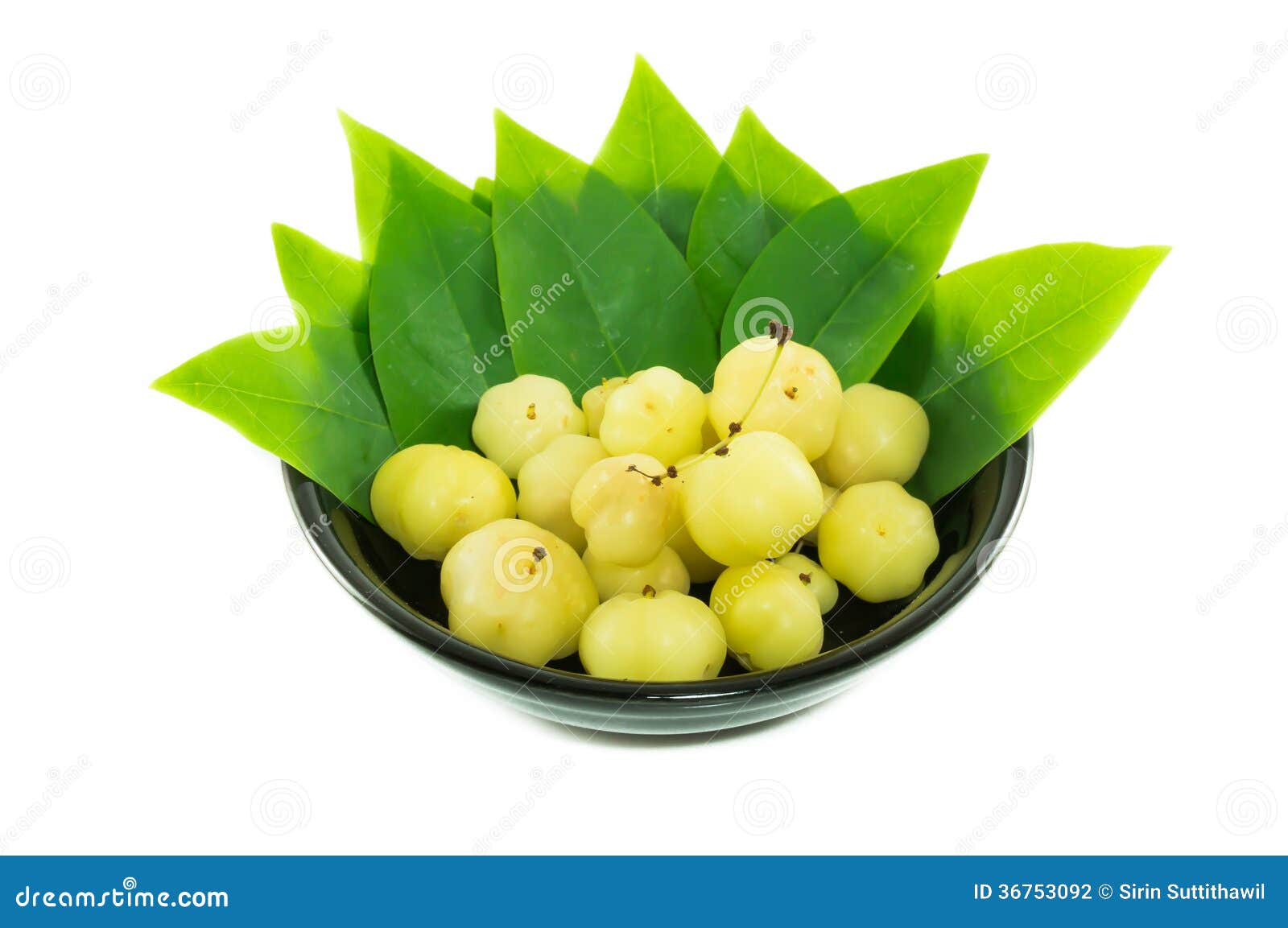 Star Gooseberry with Leave on White Background Stock Photo - Image of ...