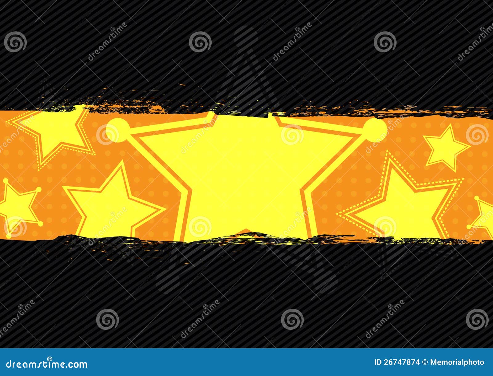Star grunge banner design stock vector. Illustration of vector - 26747874
