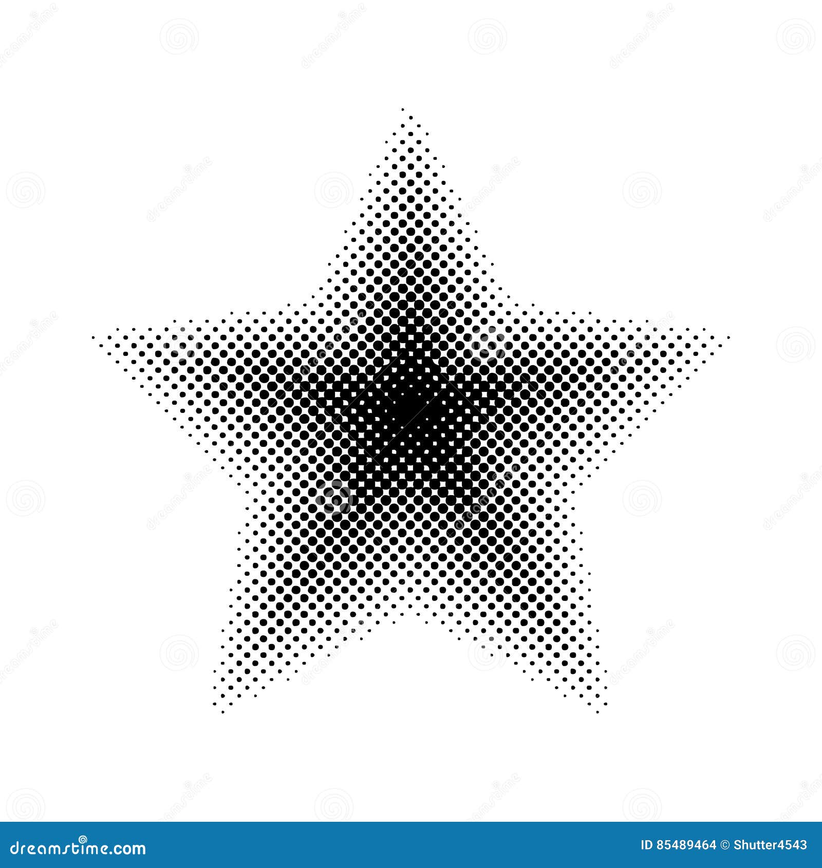 Star Halftone Design Element Stock Vector - Illustration of abstract ...