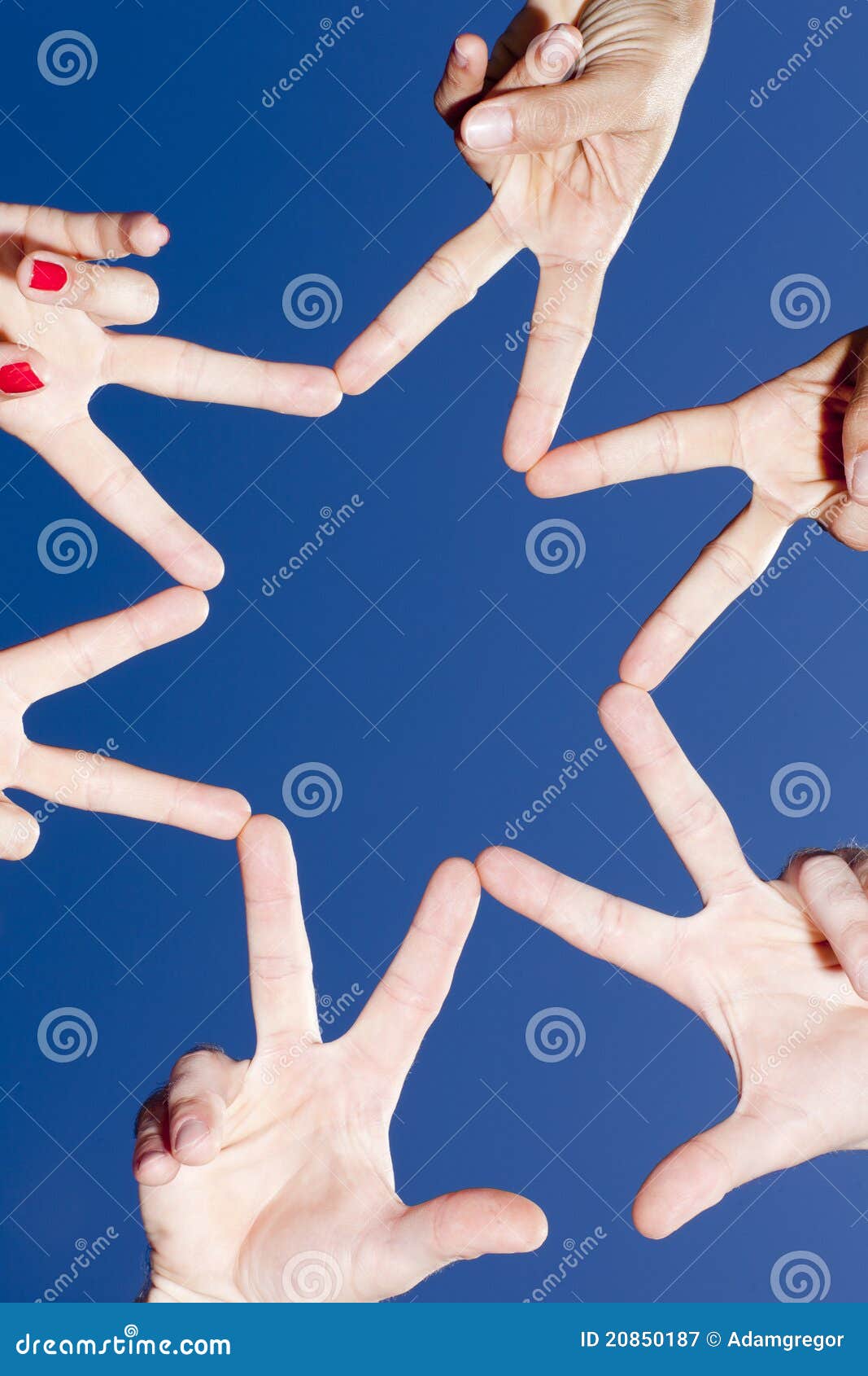 Star From Hands Picture. Image: 20850187